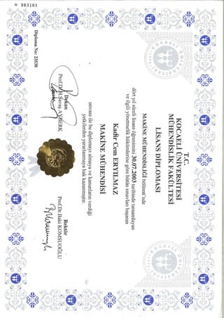 MECHANICAL ENGINEER DEGREE | PDF