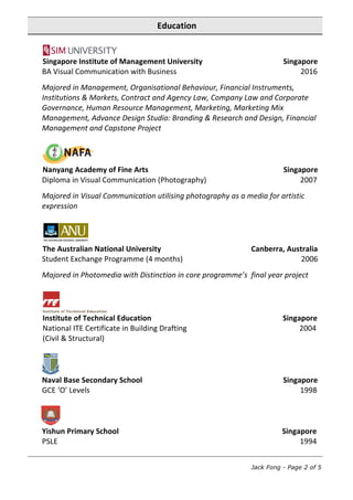 Resume & CV_Jack Fong | PDF