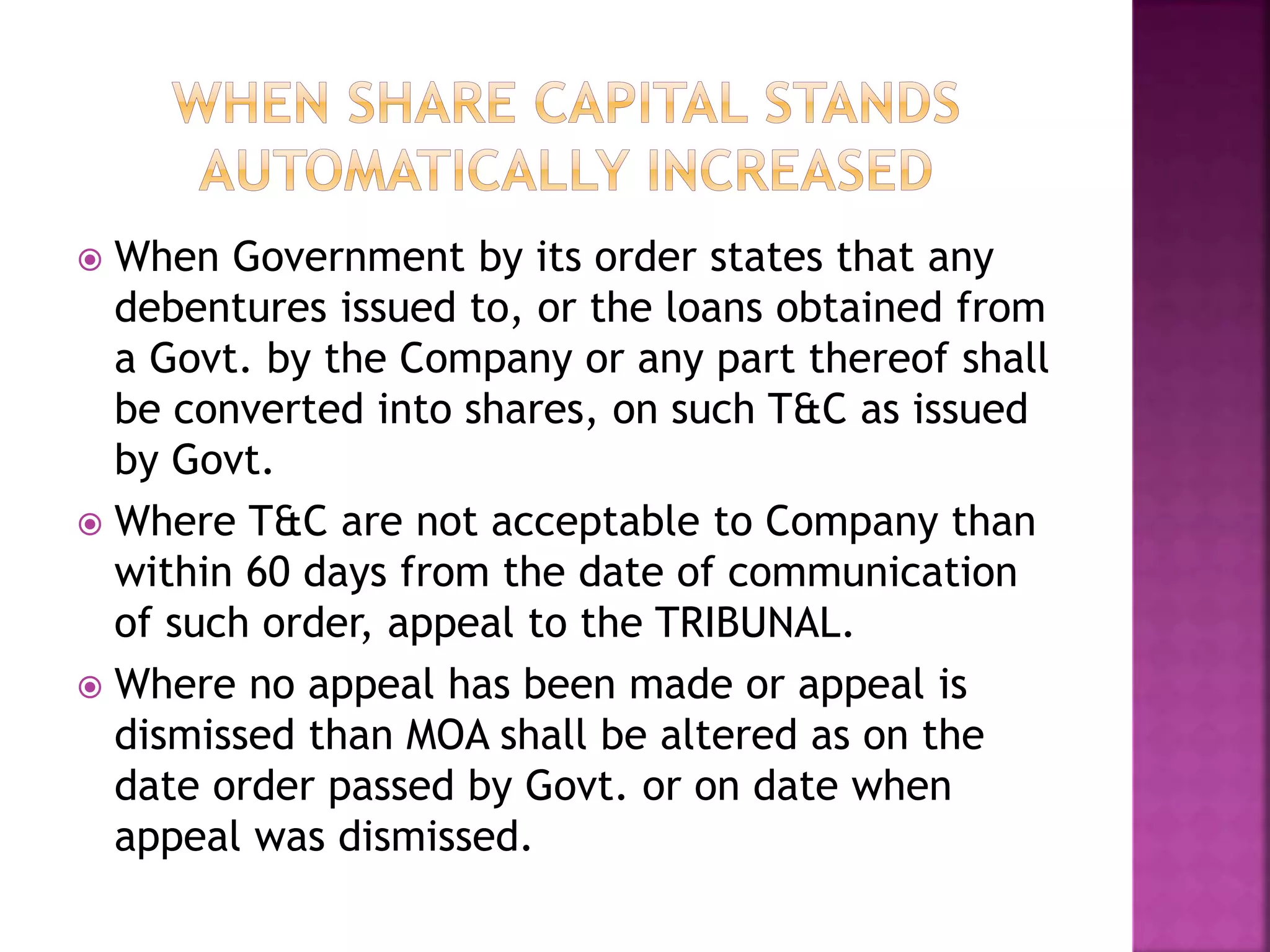 Alteration of share capital | PPTX