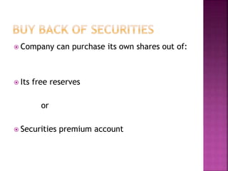Alteration of share capital | PPTX