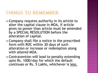 Alteration of share capital | PPTX