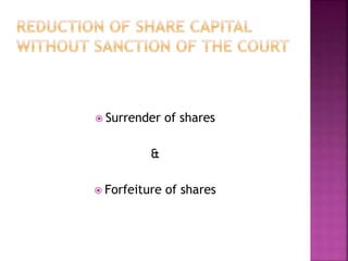 Alteration of share capital | PPTX