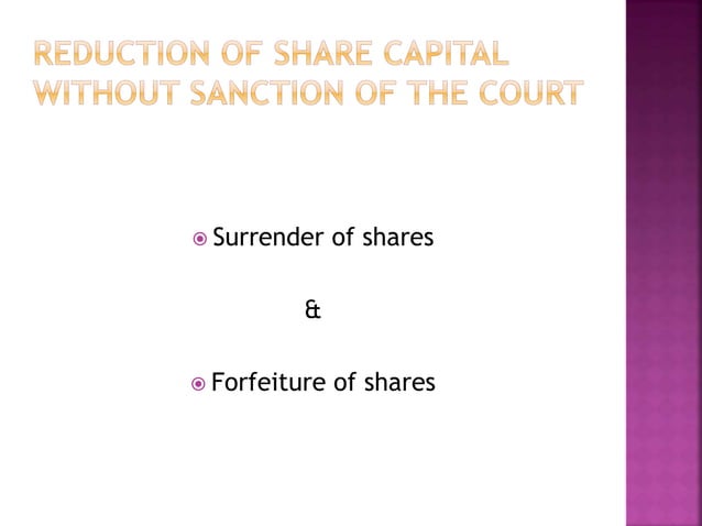 Alteration of share capital | PPTX