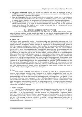 Simple Obfuscation Tool for Software Protection | PDF