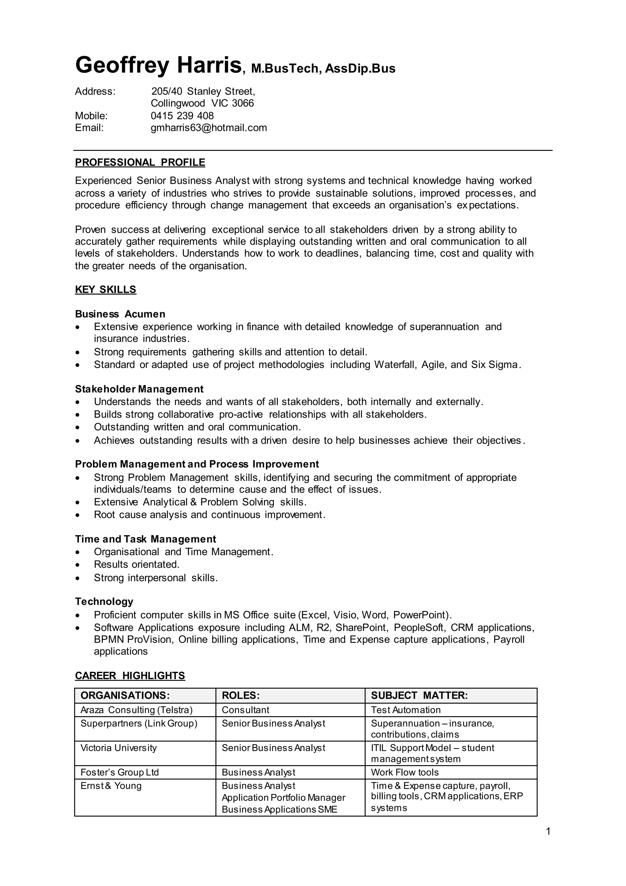 Geoff Harris - CV_Dec 2016 | DOCX