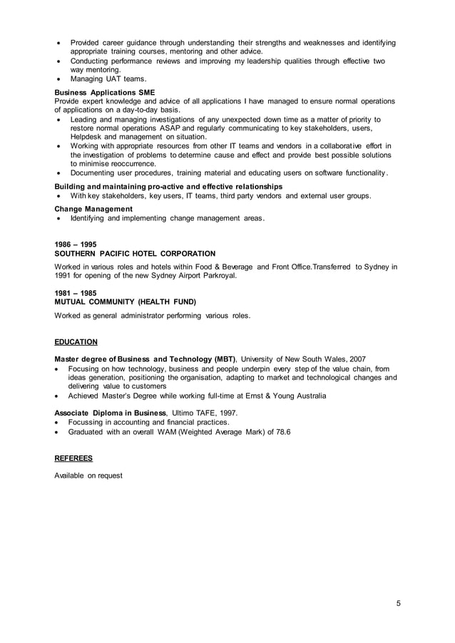 Geoff Harris - CV_Dec 2016 | PDF | Free Download