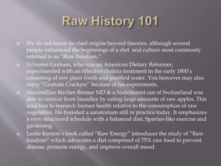 The raw food diet | PPTX