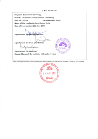 Degree Testamur | PDF