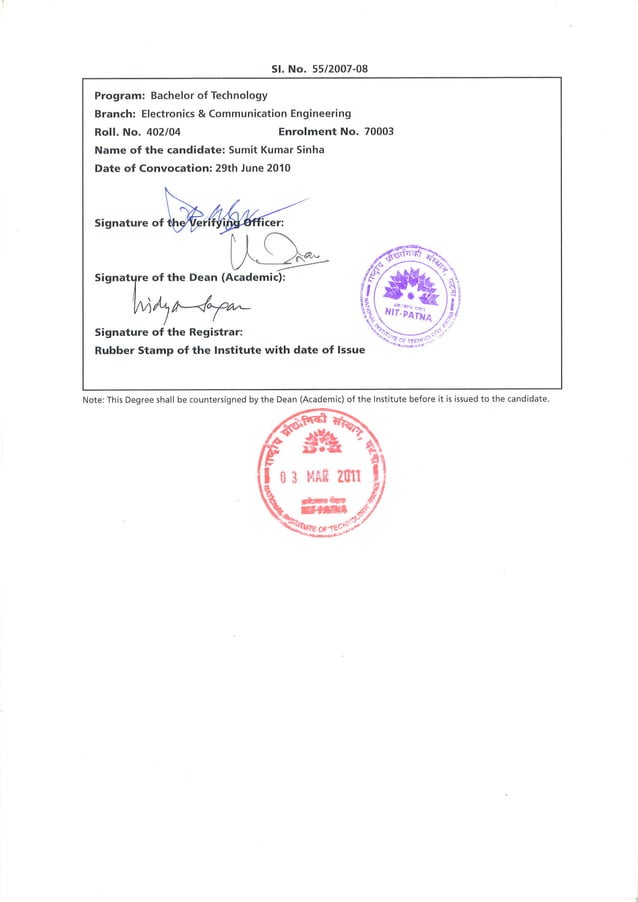 Degree Testamur | PDF