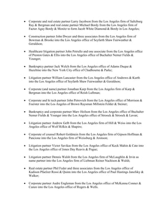 Representative Partner Placements | PDF