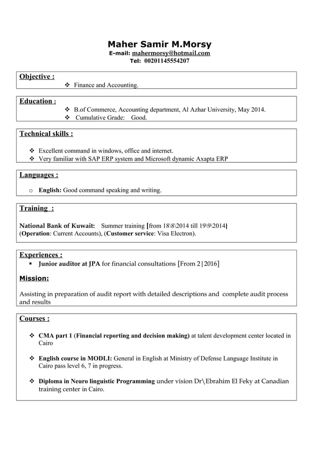 maher cv | PDF