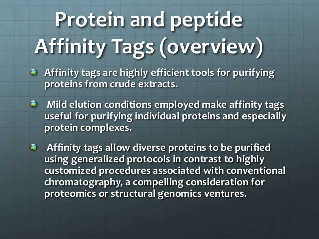 Affinity tags
