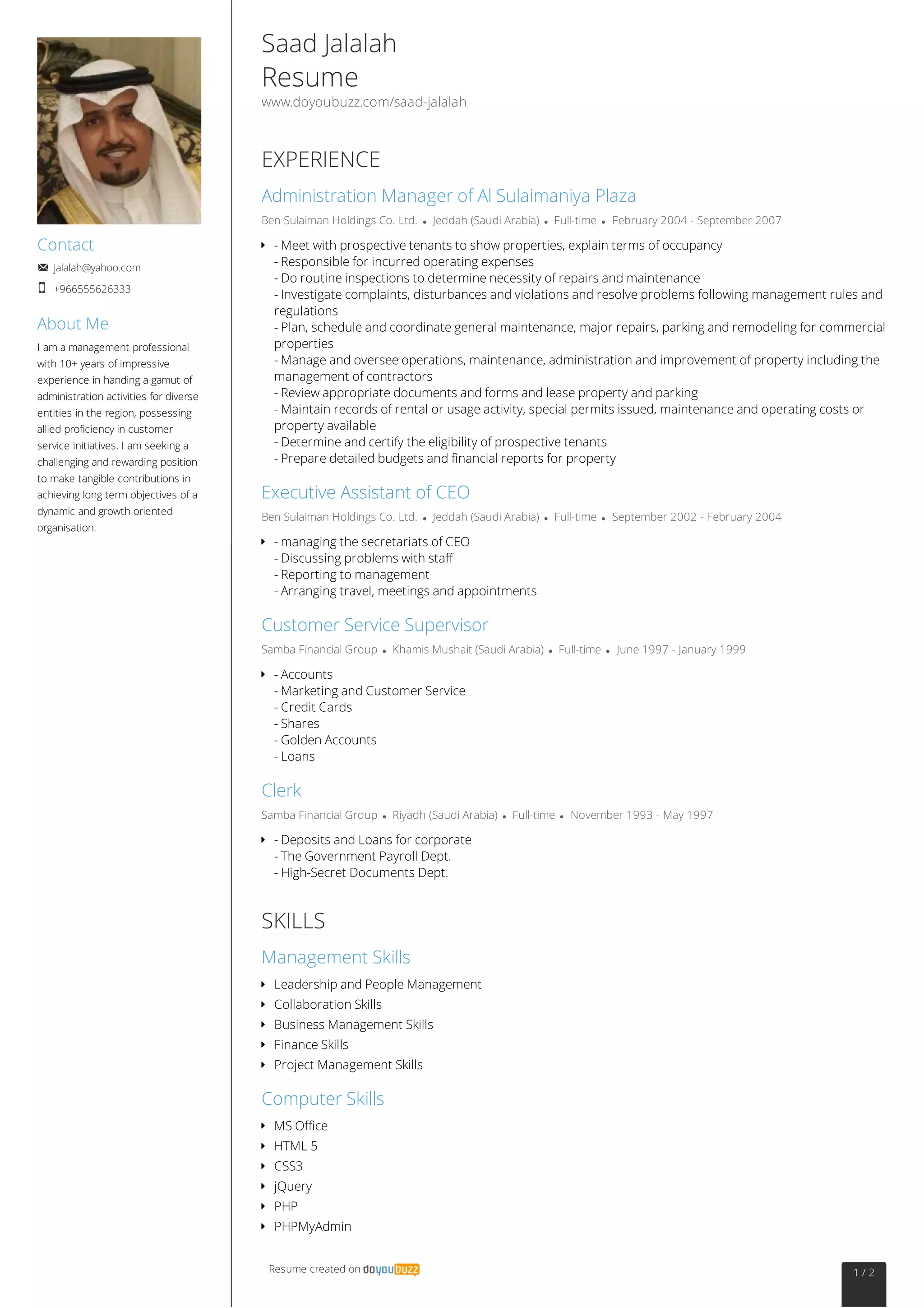 Resume-saad-jalalah (2) | PDF