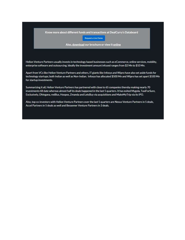 Helion Venture Partners - Investments | DOCX