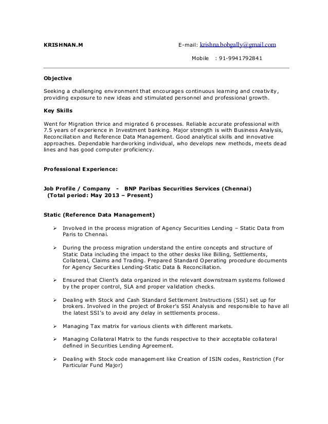 Krishna Resume