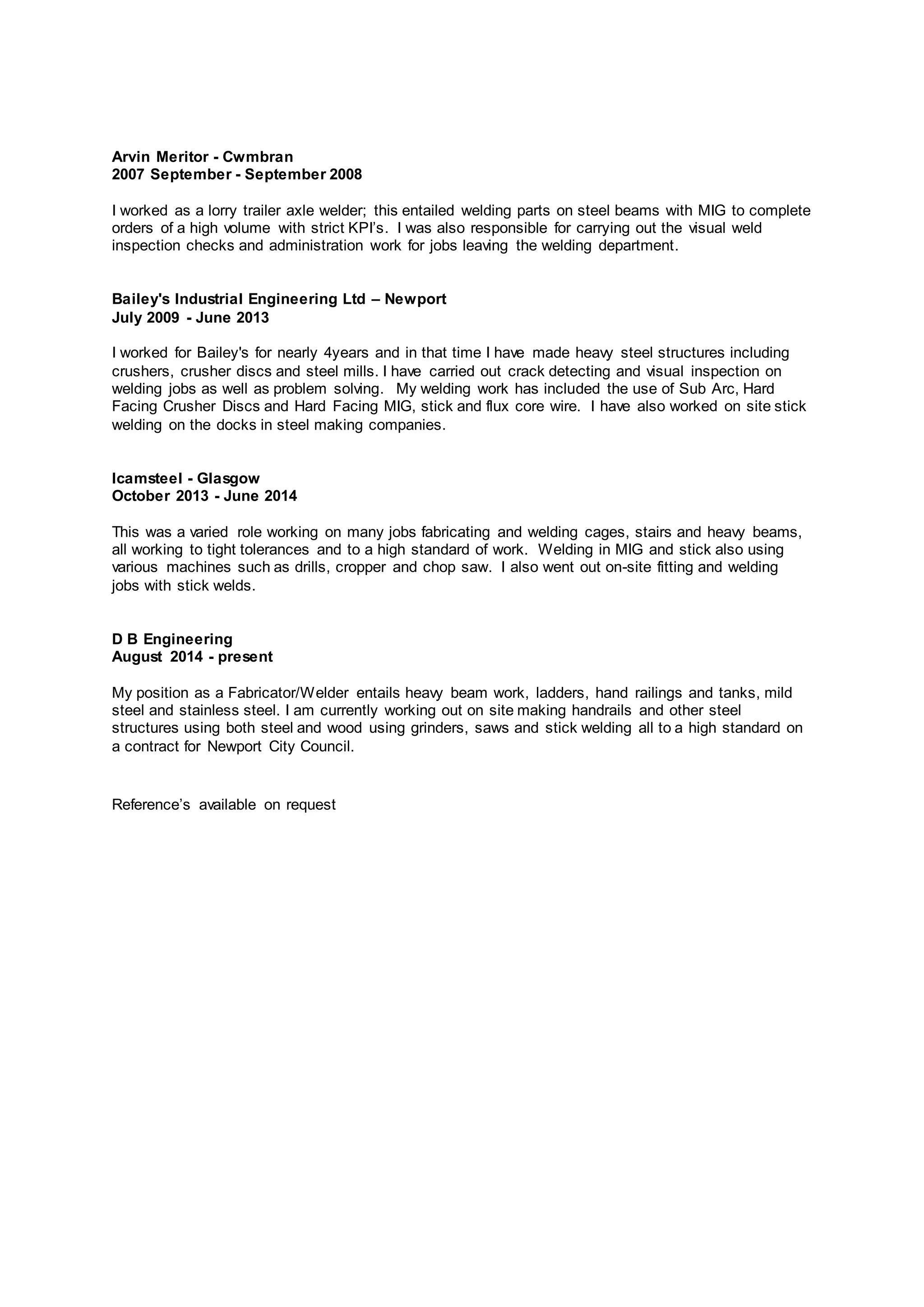 Chris Fullwood CV (1) | PDF