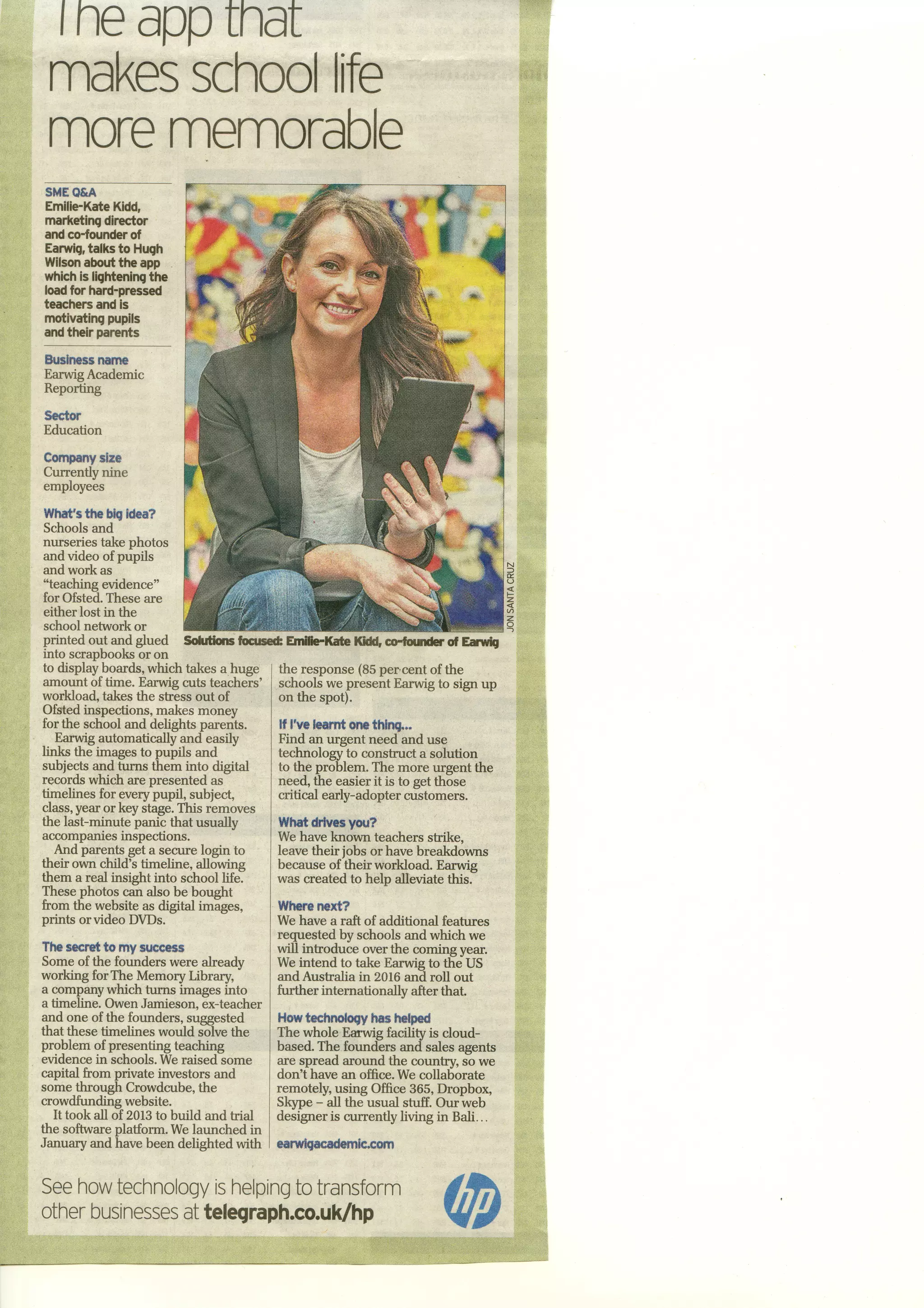 Telegraph article | PDF