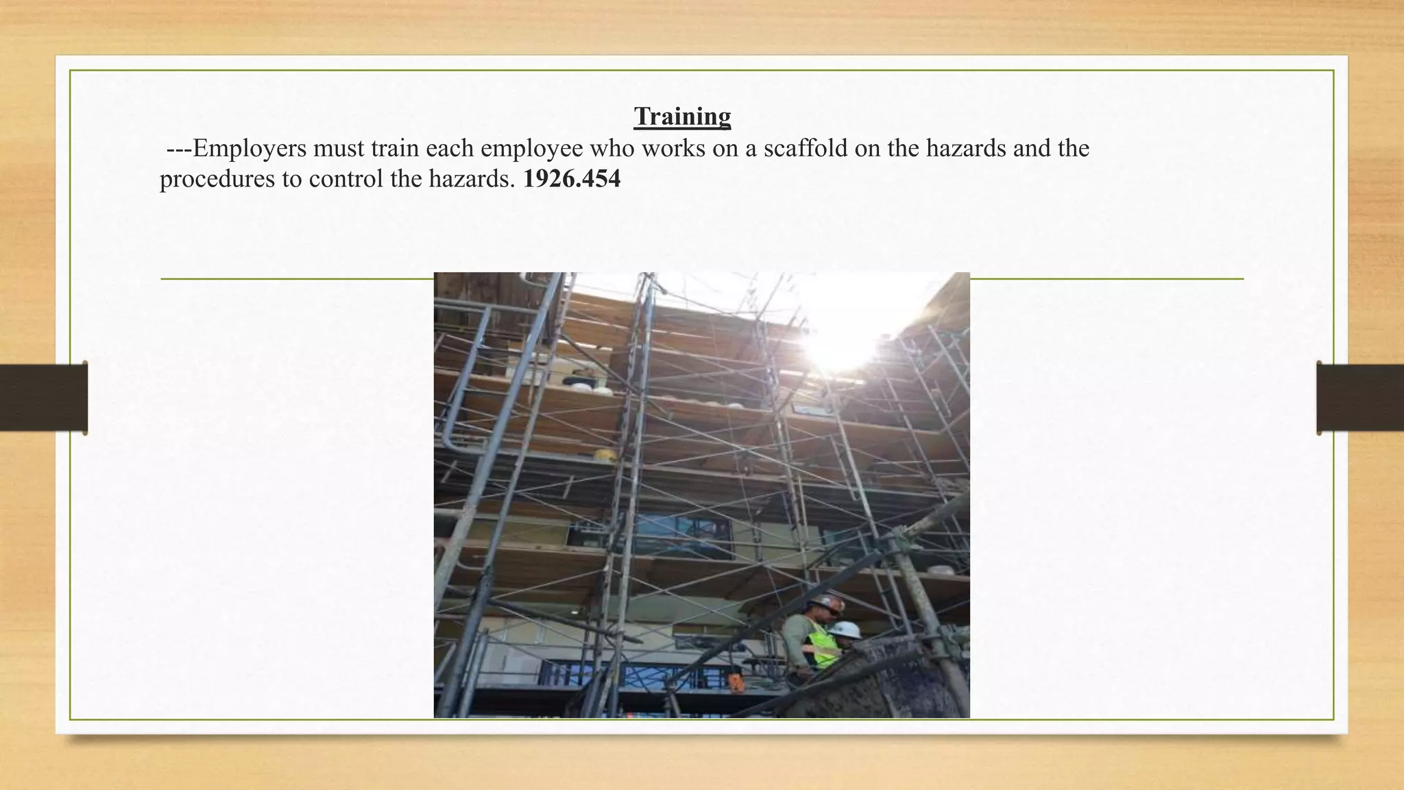SCAFFOLDING Safety Training | PPTX