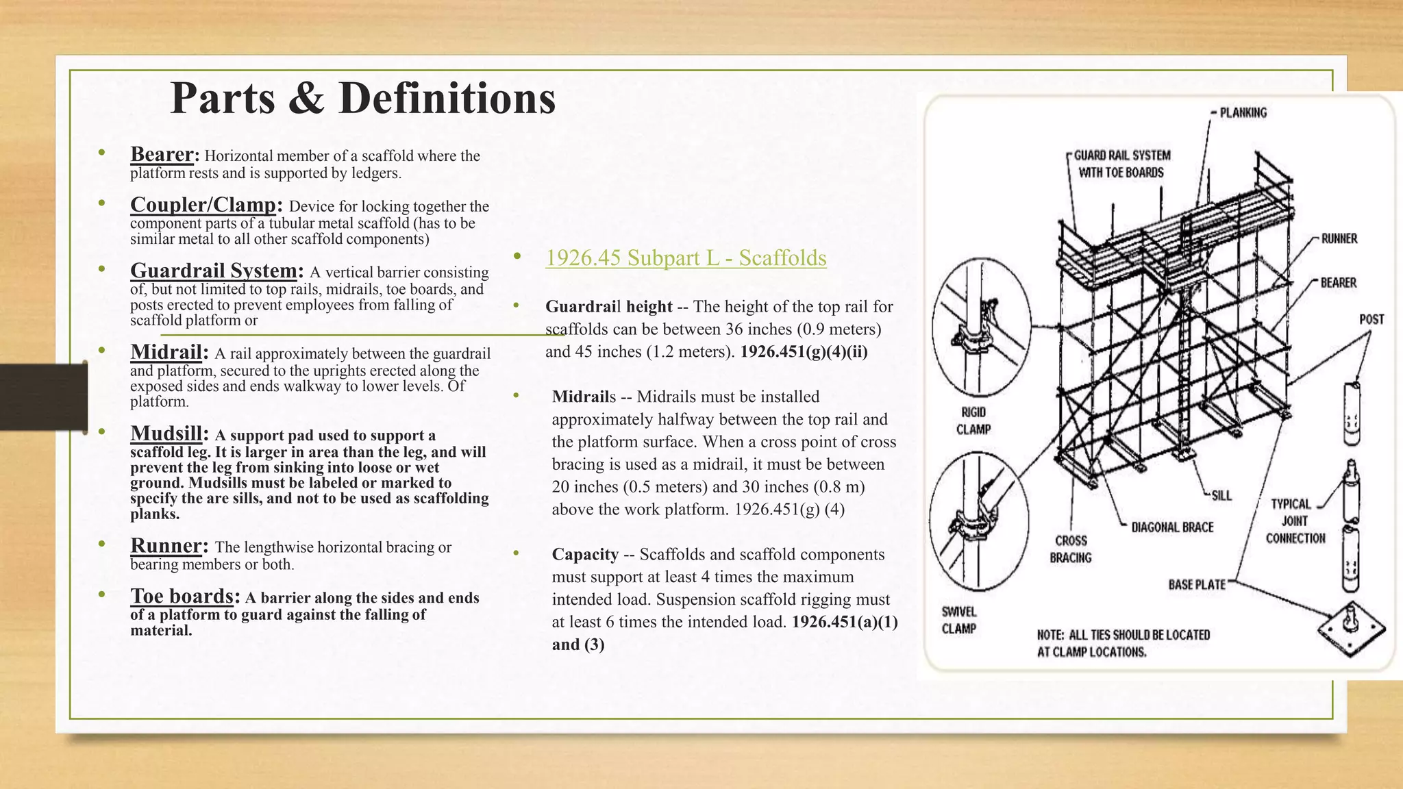 SCAFFOLDING Safety Training | PPTX