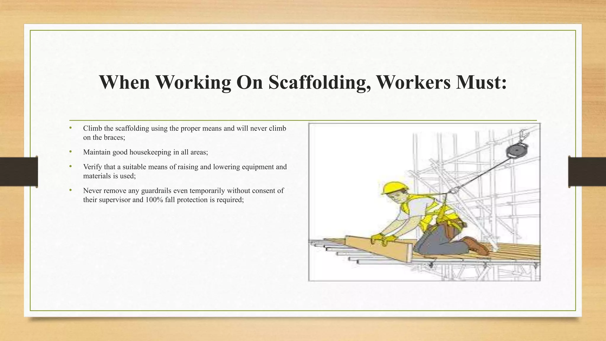 SCAFFOLDING Safety Training | PPTX