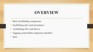 SCAFFOLDING Safety Training | PPTX