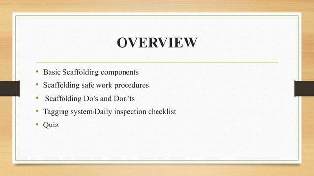 SCAFFOLDING Safety Training | PPTX | Climbing | Extreme Sports