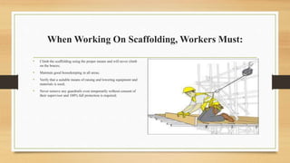 SCAFFOLDING Safety Training | PPTX