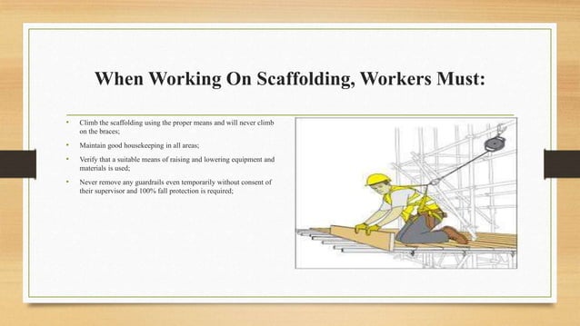 SCAFFOLDING Safety Training | PPTX | Climbing | Extreme Sports