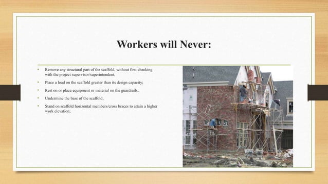 SCAFFOLDING Safety Training | PPTX | Climbing | Extreme Sports