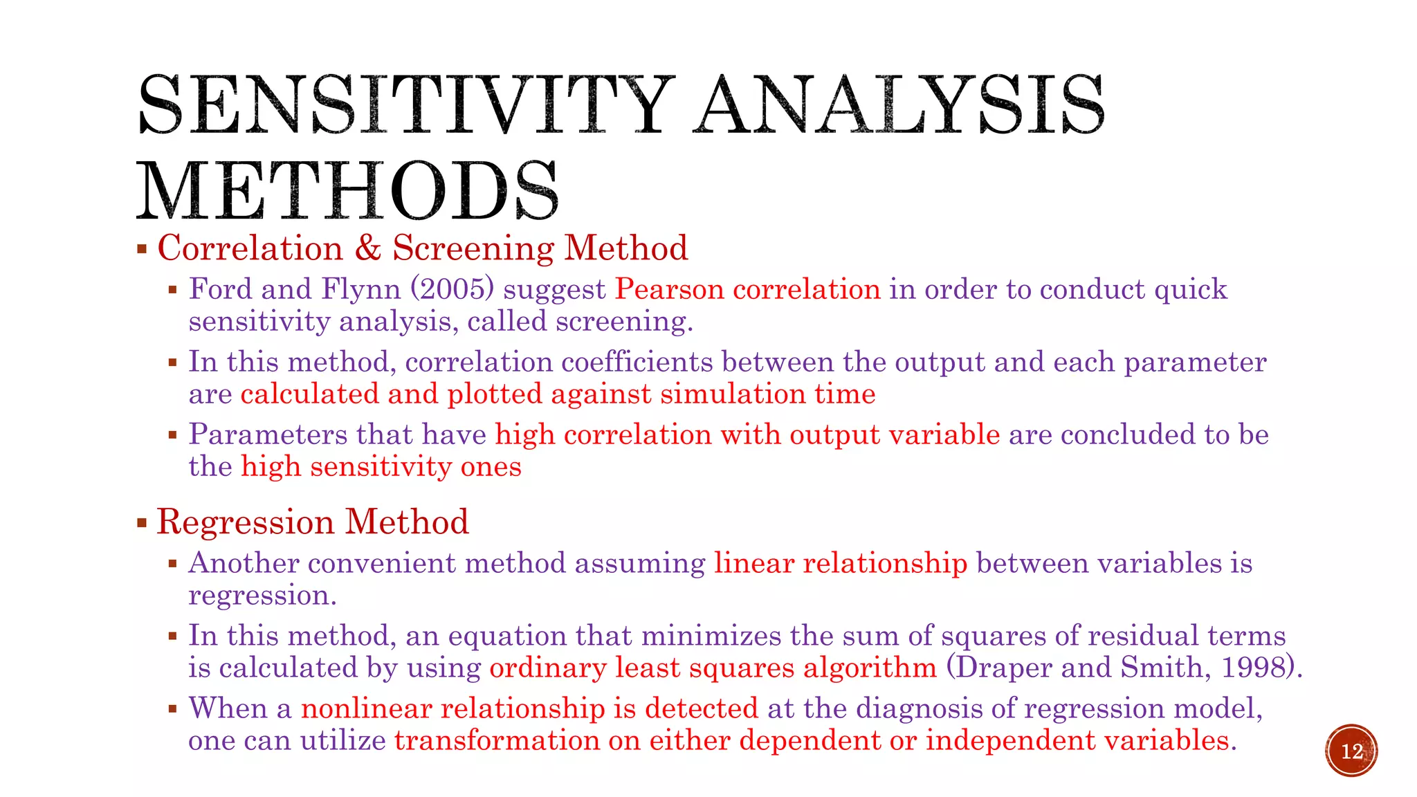 Sensitivity Analysis | PPTX