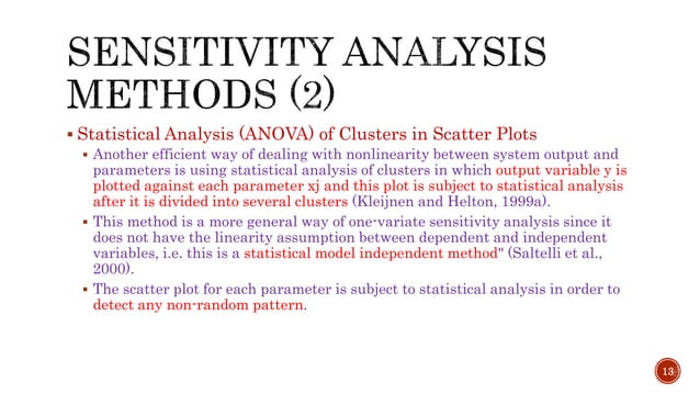 Sensitivity Analysis | PPTX | Physics | Science