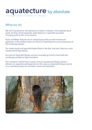 Aquatechture profile | PDF | Construction Industry | Industries