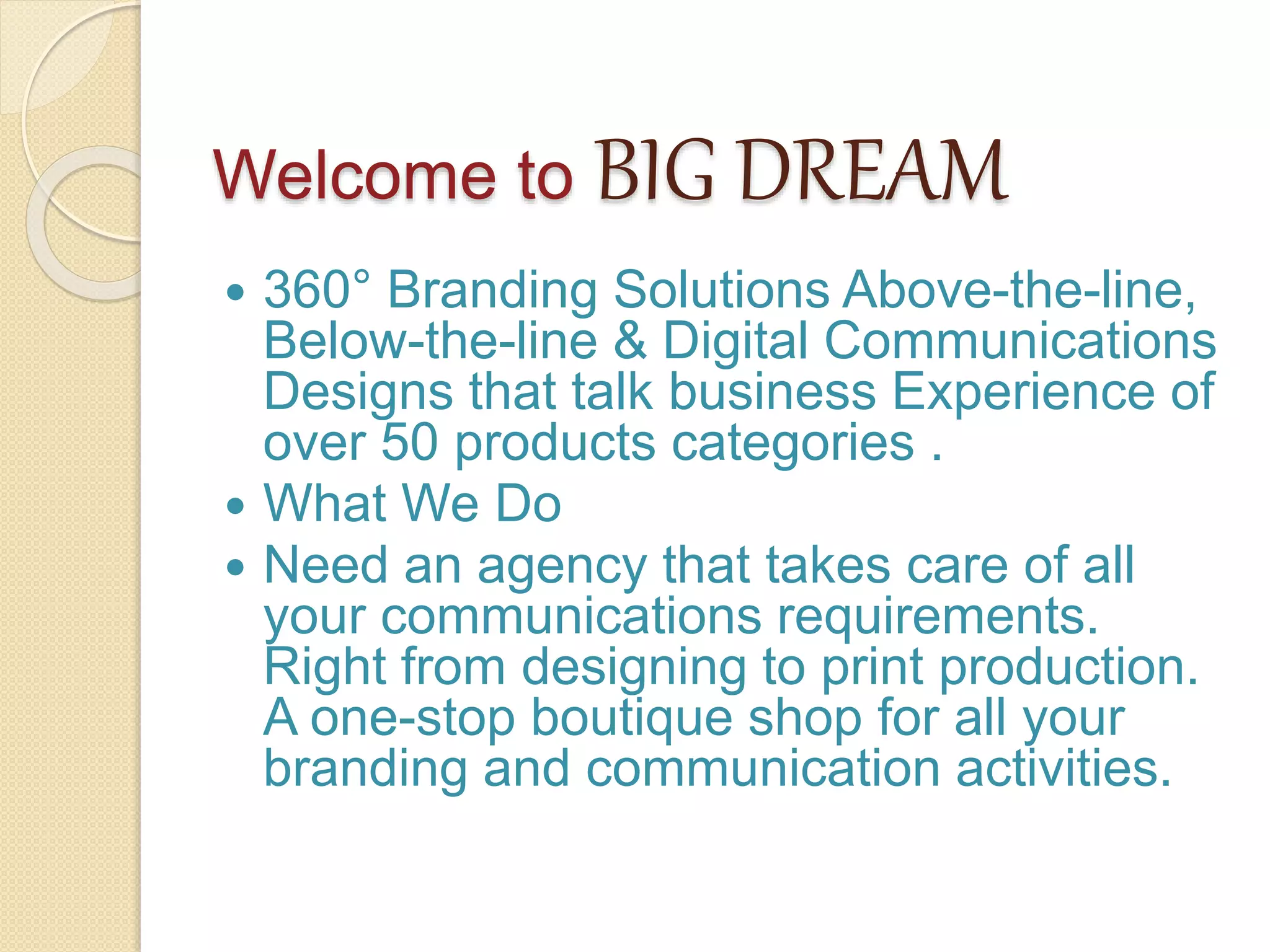 BIG DREAM Presentation | PPT
