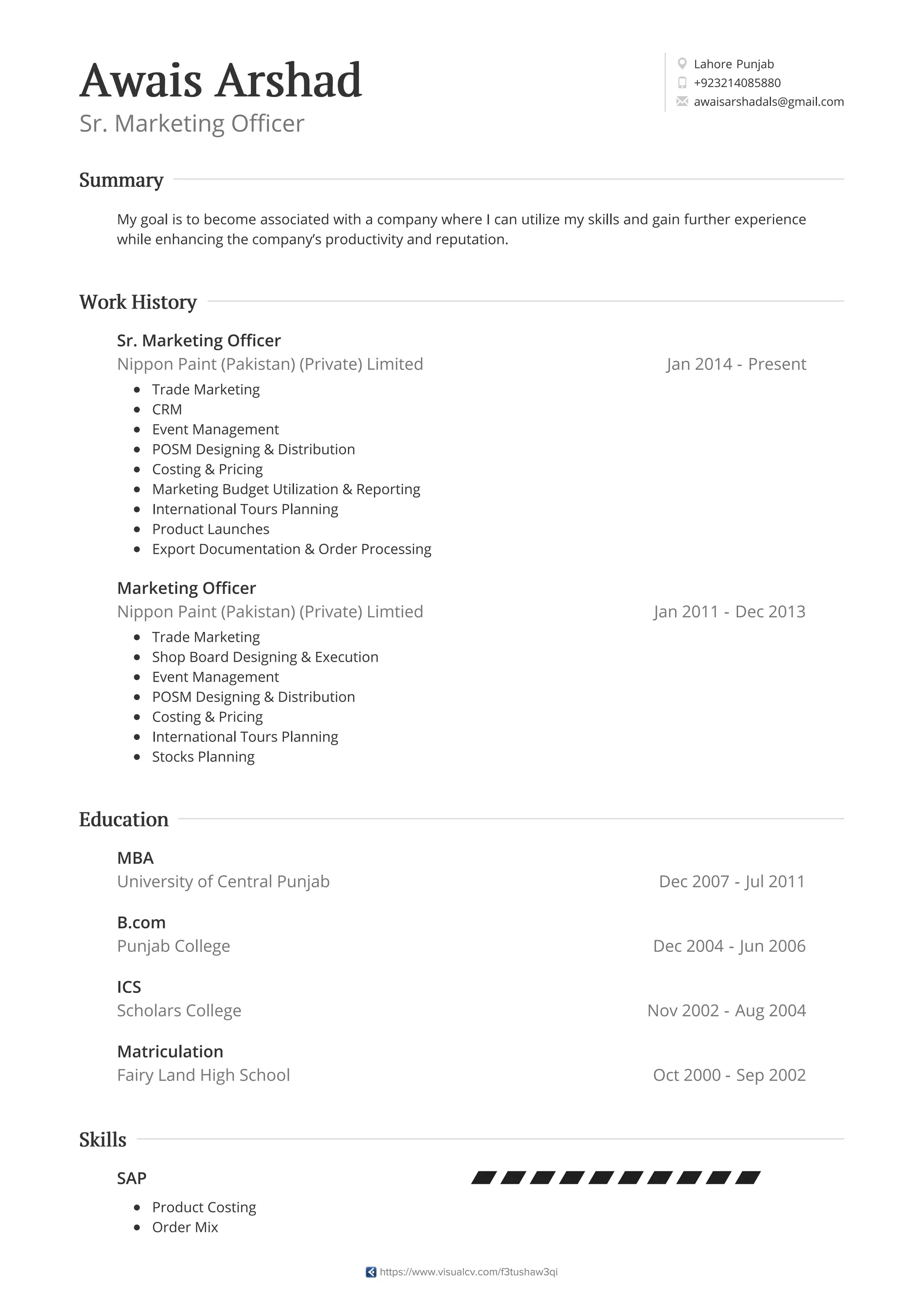 Awais__Arshad_visualcv_resumezzz | PDF