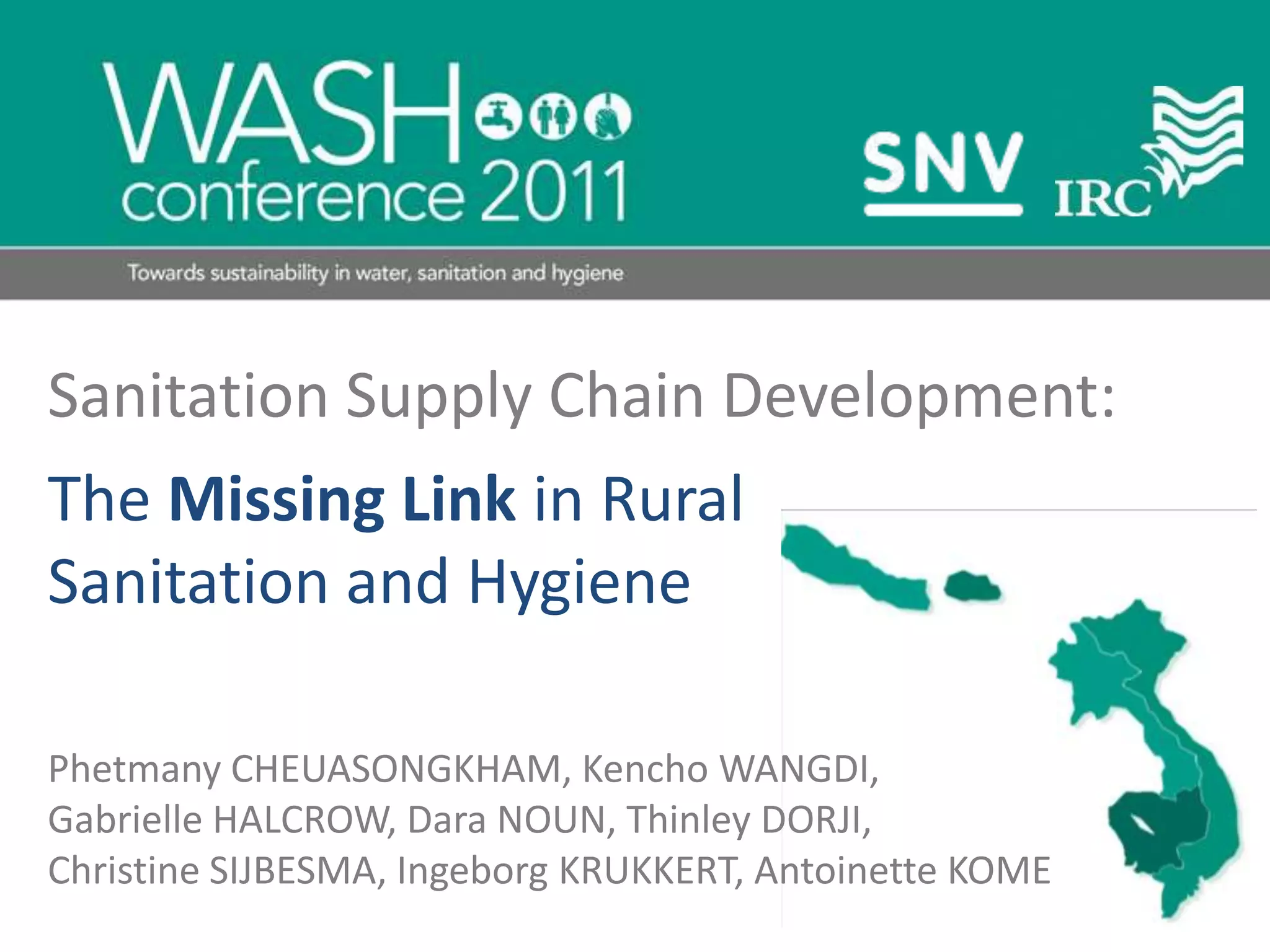 Sanitation Supply Chain Development: The Missing Link in Rural ...