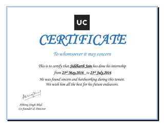 Siddharth Jain | PDF