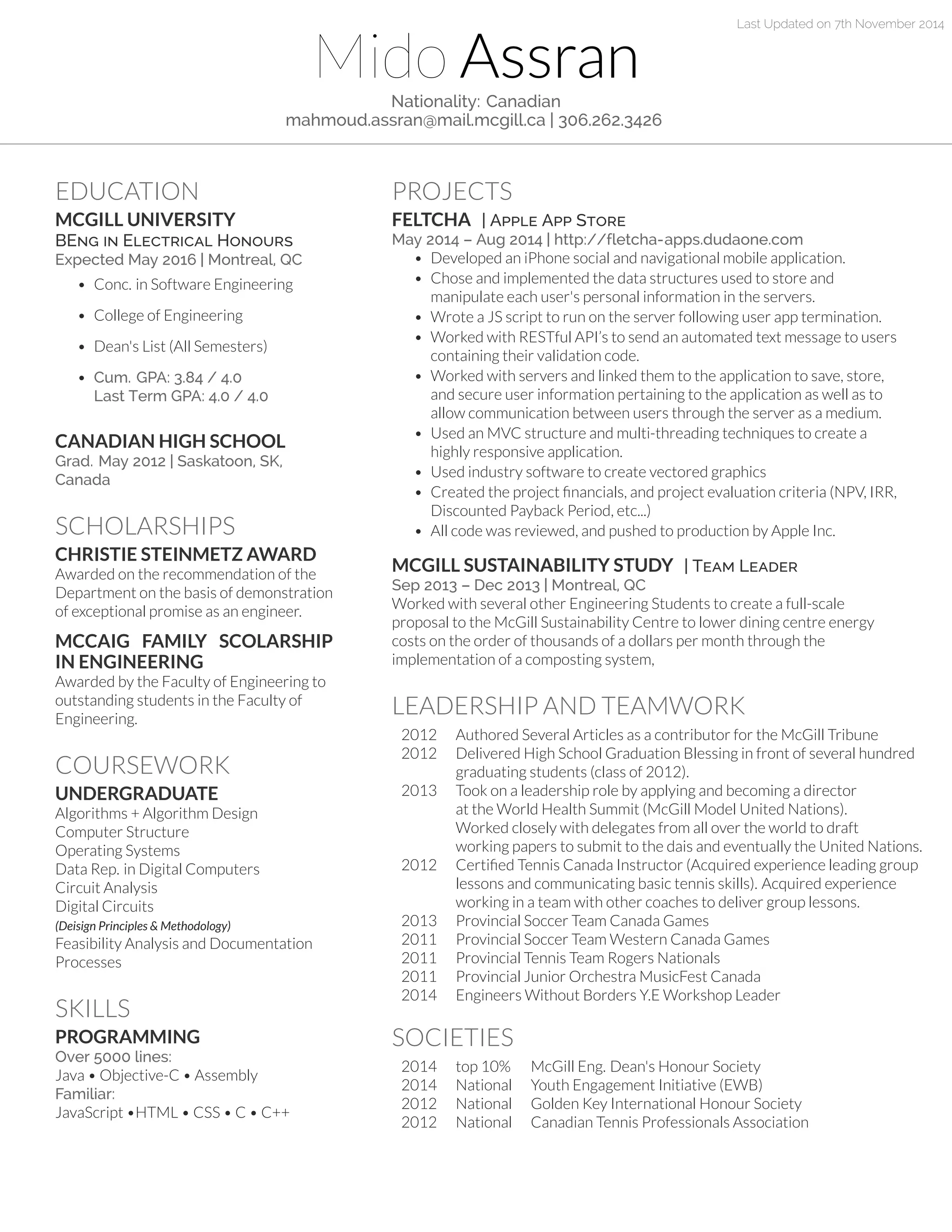 RESUME_MCGILL_MIDO | PDF