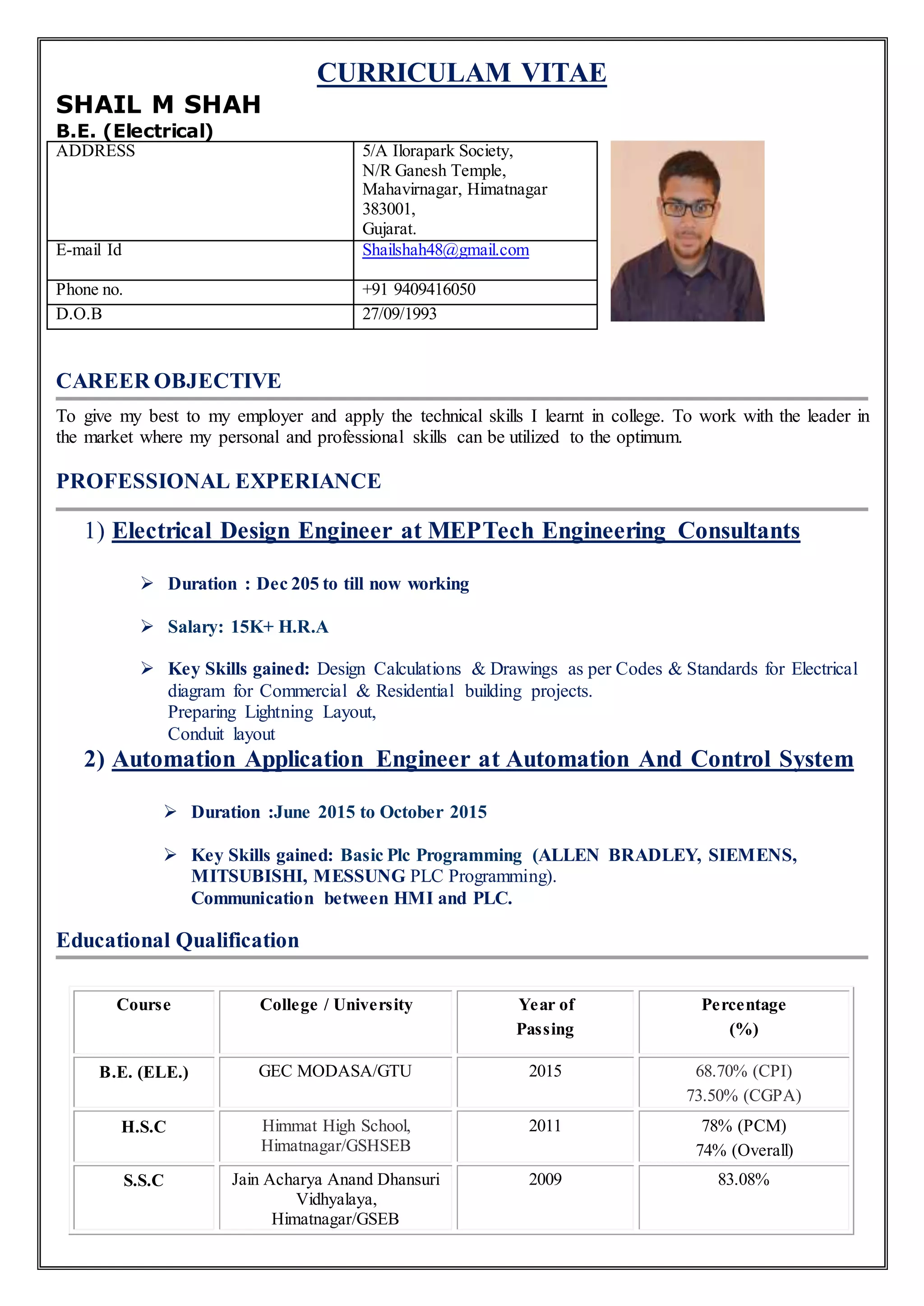 SHAIL DESIGN RESUME | DOCX