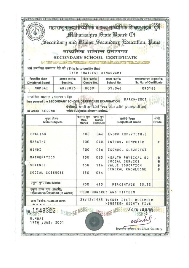 10 Grade Certificate | PDF