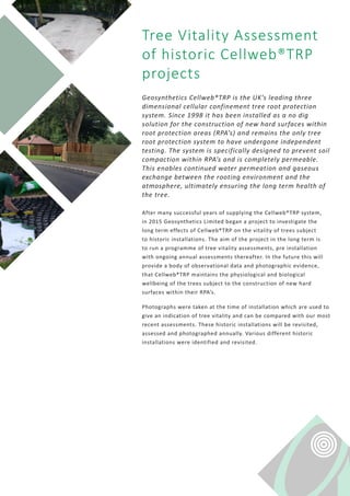 Cellweb TRP - Tree Vitality Observations