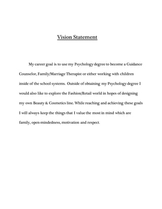 Vision Statement | DOCX