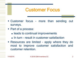 Customer Satisfaction Process-18Jul2016 | PPT