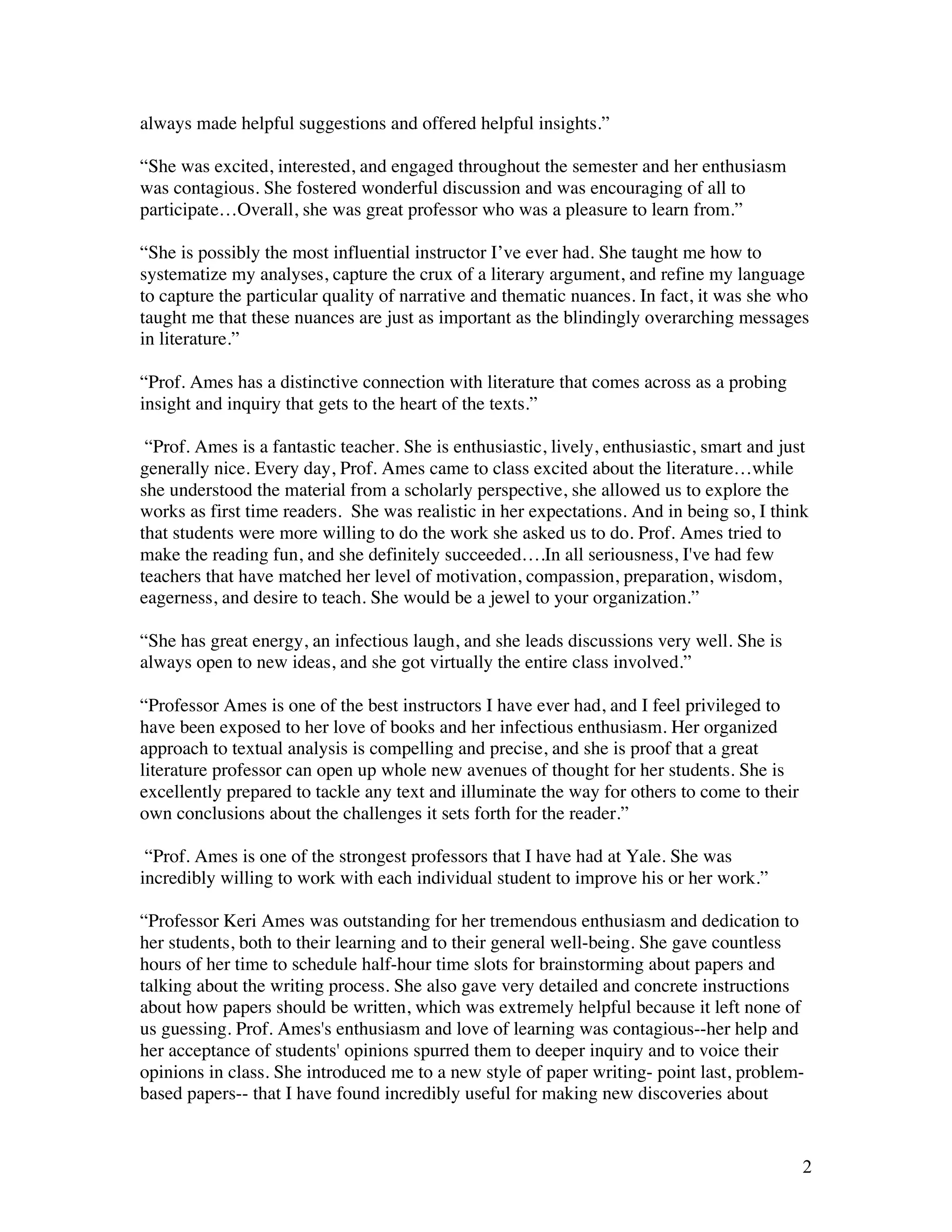 Yale Teaching Evaluations | PDF