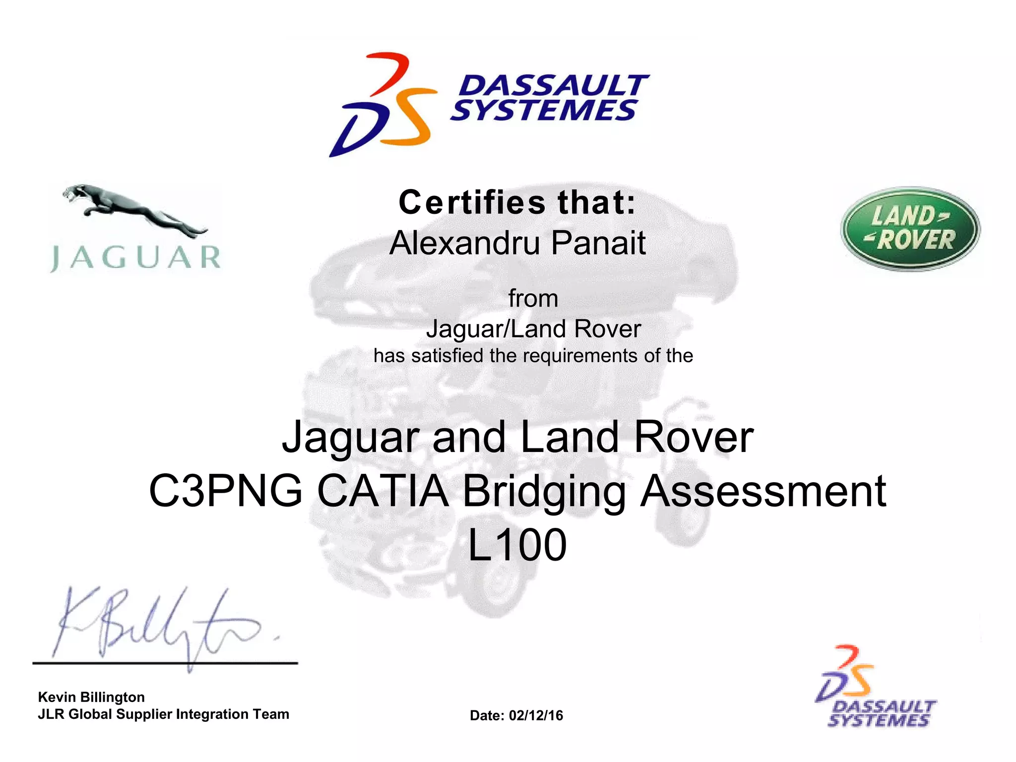 CATIAV5_certificate | PPT