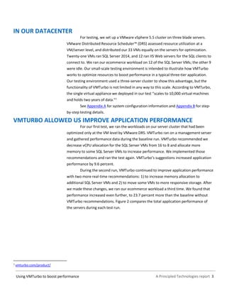 VMTurbo Performance Study | PDF