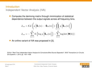 Geometrically Constrained Independent Vector Analysis | PPT