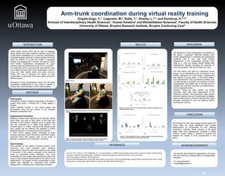 ARM TRUNK COORDINATION IN VRT POSTER | PPT
