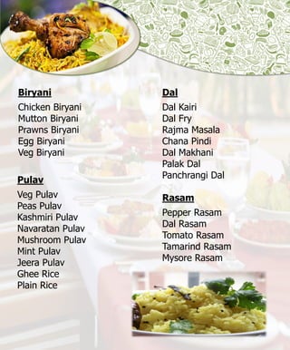 Sharon Foods Menu | PDF