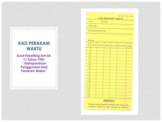 Kad Perakam Waktu | PPTX