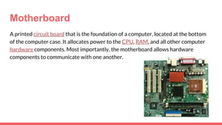 A1.1 Hardware Components | PPTX
